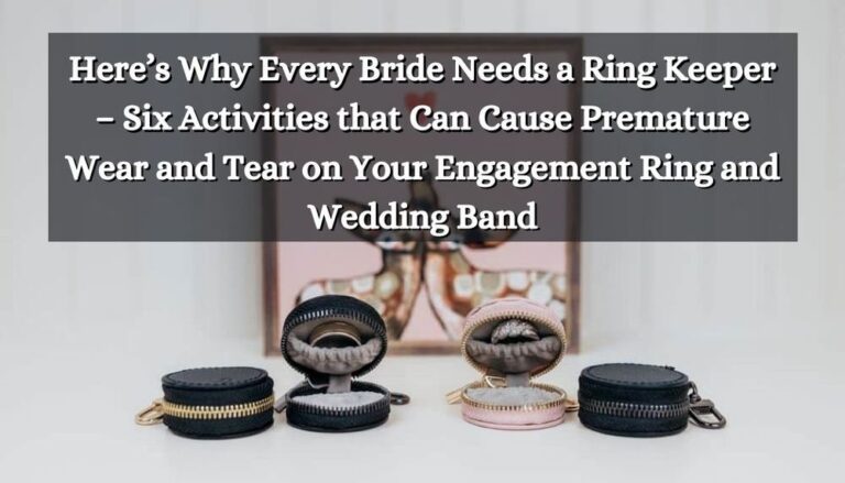 Here's Why Every Bride Needs a Ring Keeper - Six Activities that Can ...