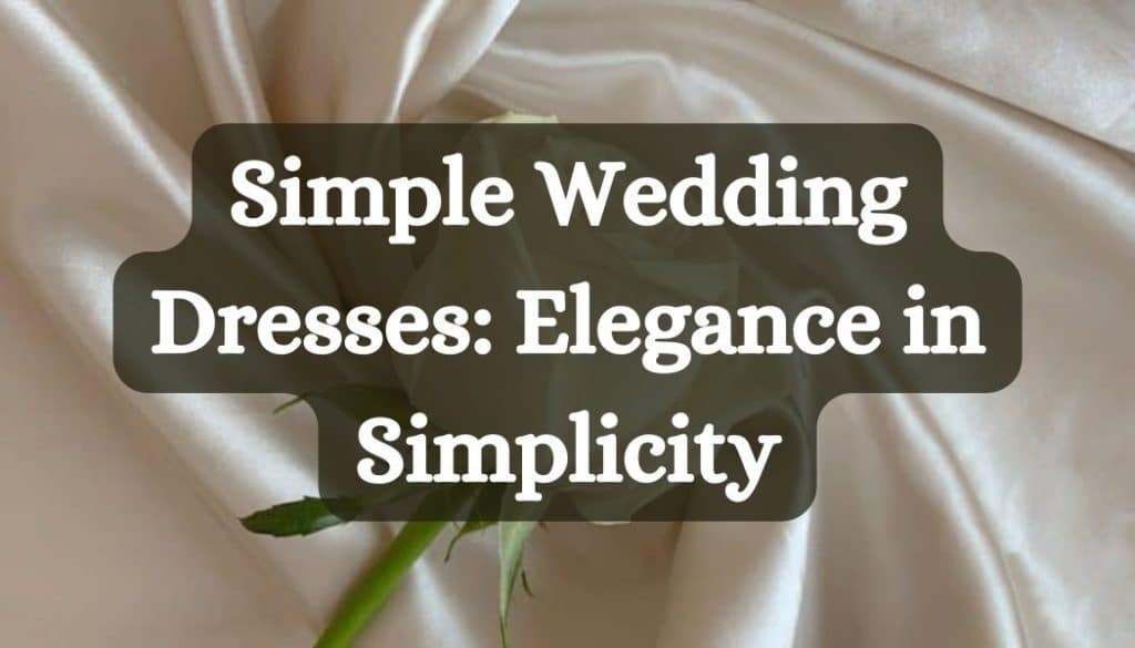 Simple Wedding Dresses: Elegance in Simplicity [2026]