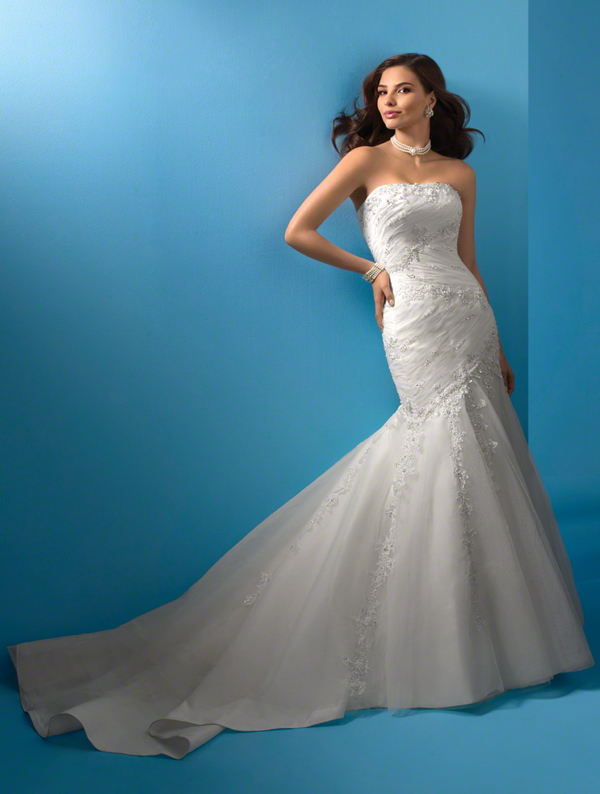 Wedding Dress - Alfred Angelo Collection - 2083 Net over Satin ...