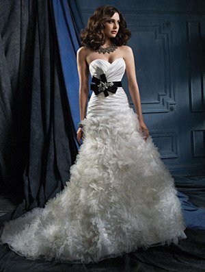 Wedding Dress - Alfred Angelo Collection - 863 Satin, Organza ...